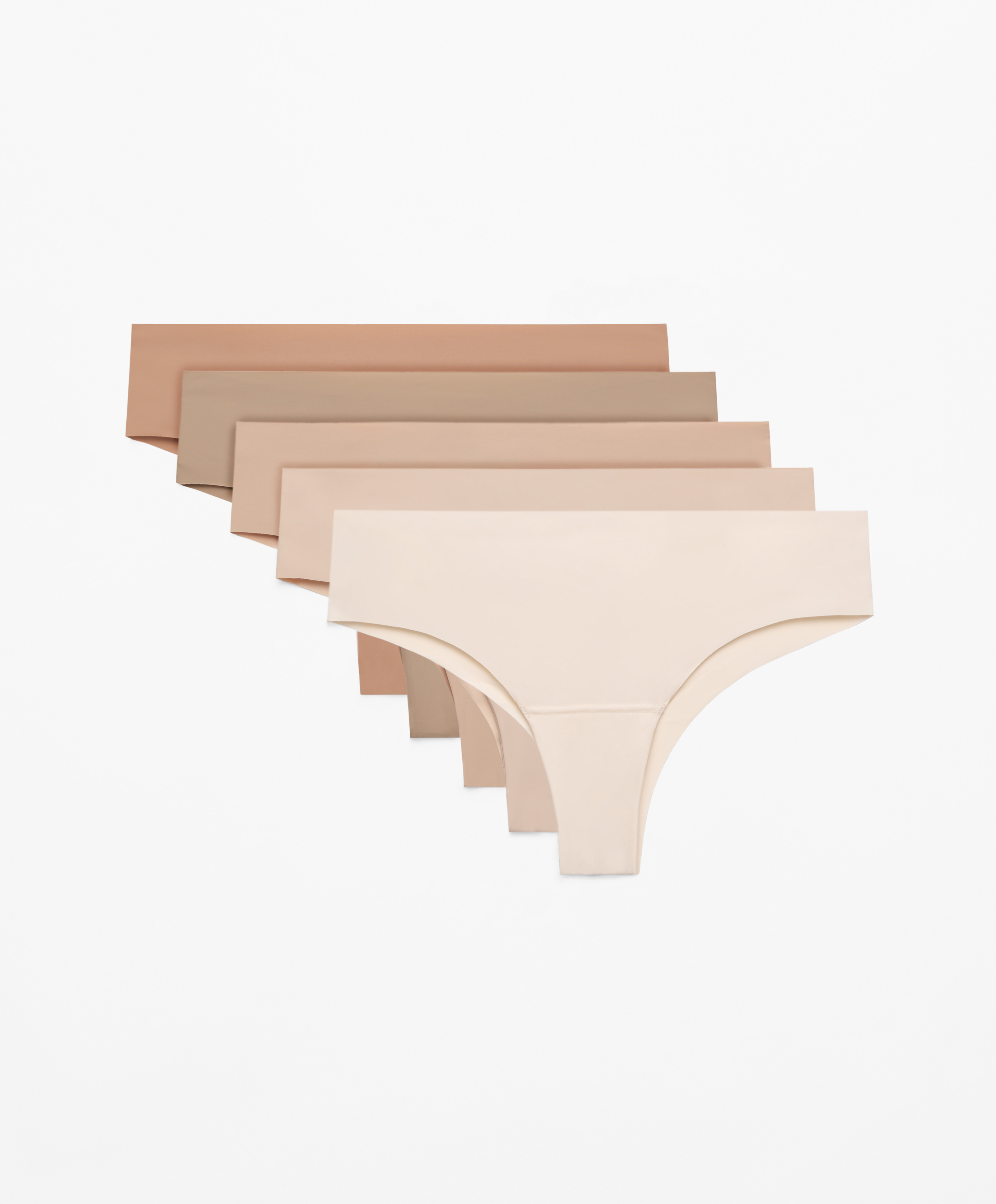 5 Pantone™ Polyamide Blend Invisible Cheeky Briefs Oysho United Kingdom
