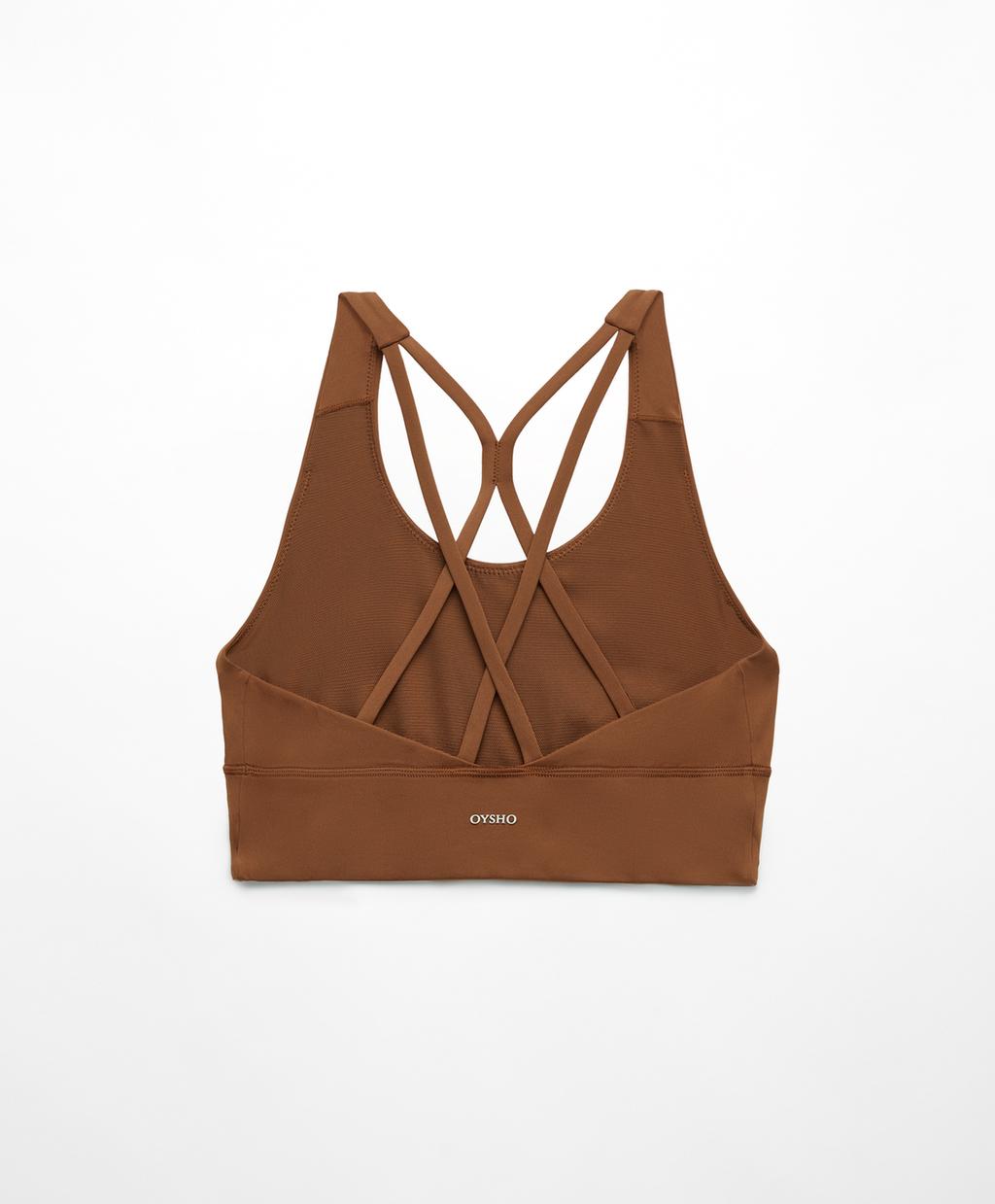Medium-support Comfortlux sports bra with cups | OYSHO Hungary