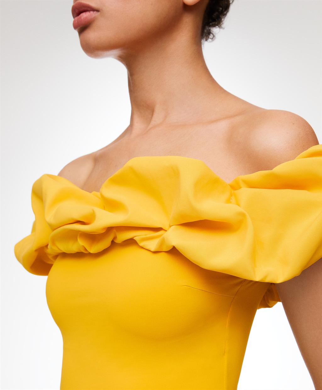 Ruffle Bandeau Swimsuit Oysho United Kingdom