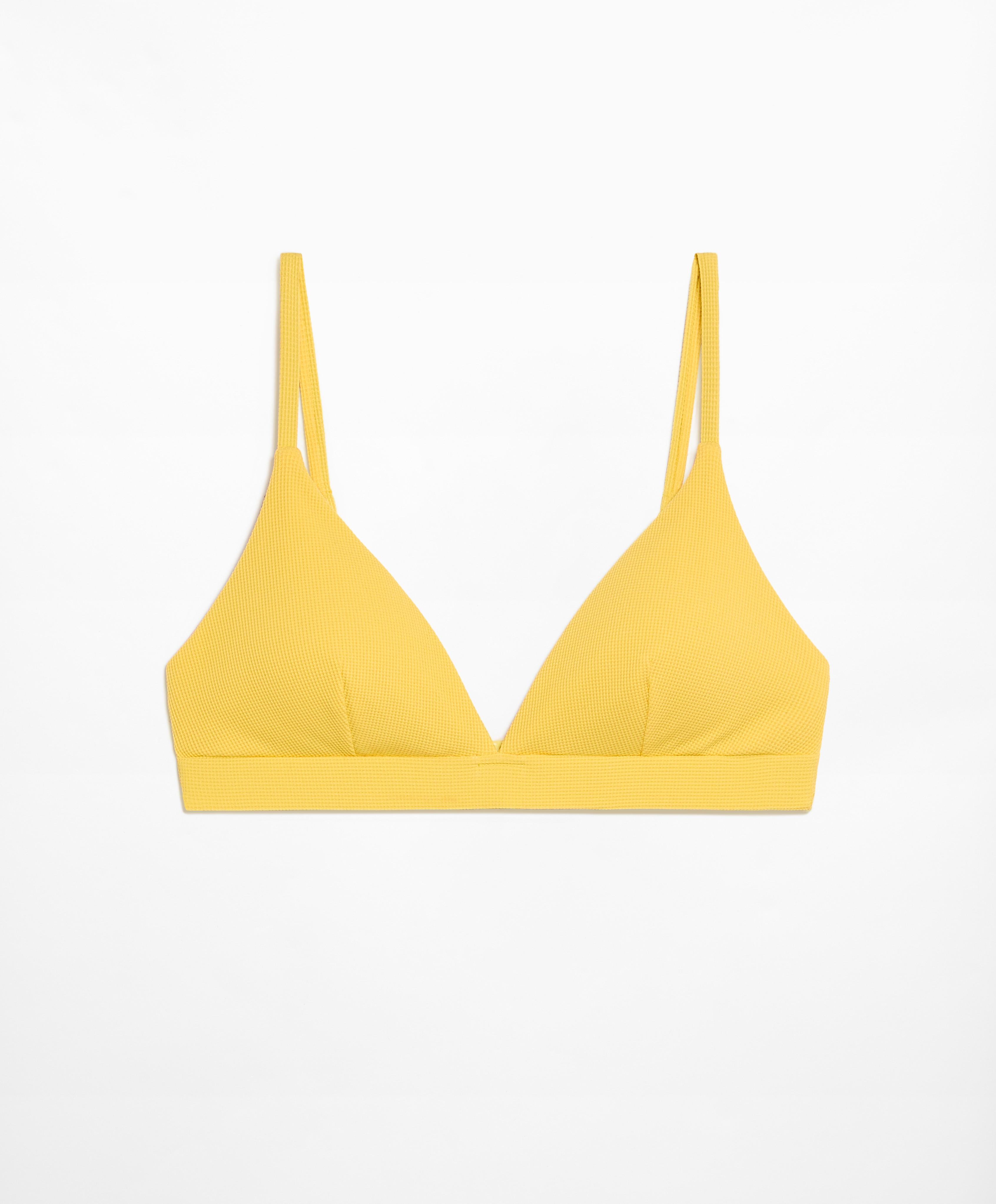 Bikini top triangular piqué | OYSHO España