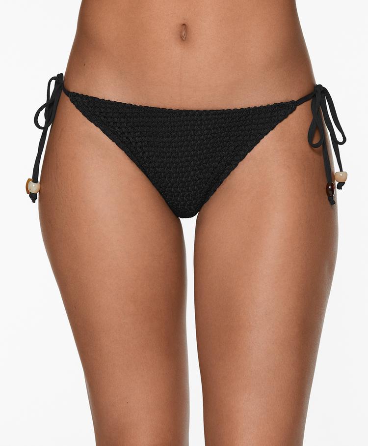 Medium Coverage Crochet Bikini Briefs With Ties Oysho United States