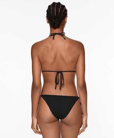 Medium Coverage Crochet Bikini Briefs With Ties Oysho United States