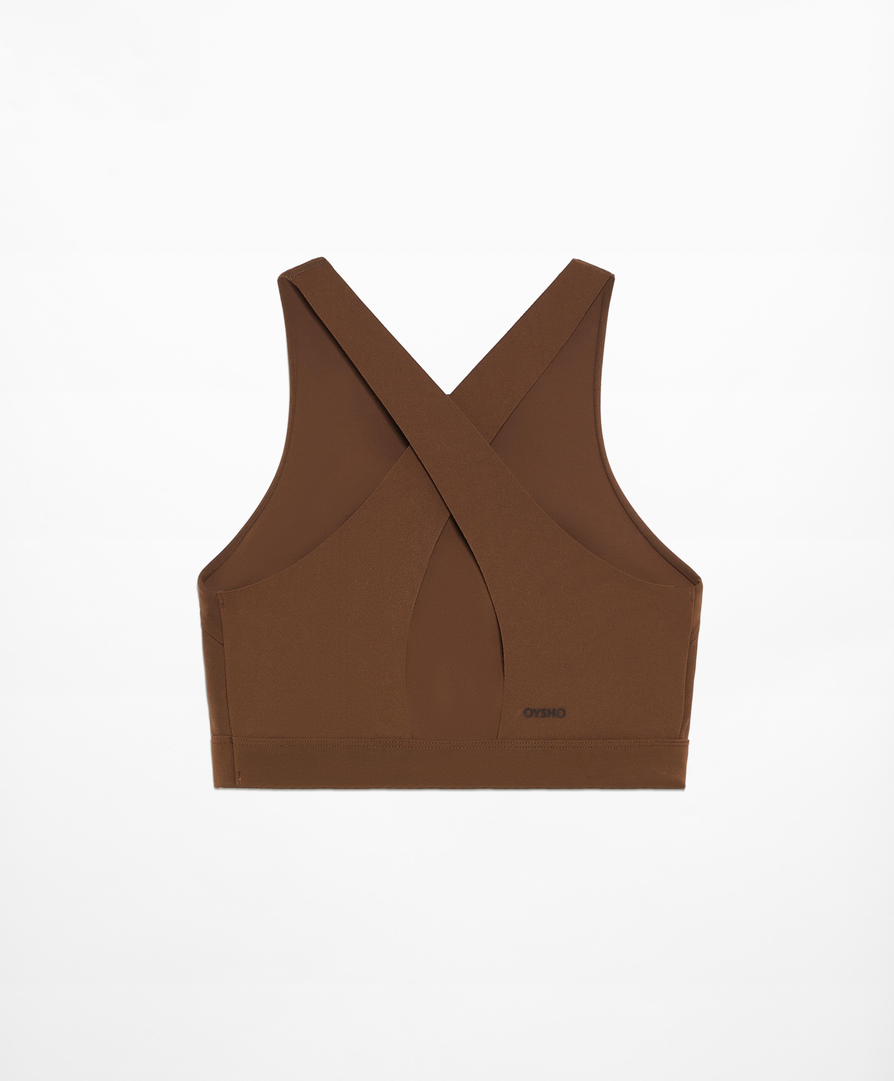 Medium-support crossover back compressive bra | OYSHO United Kingdom