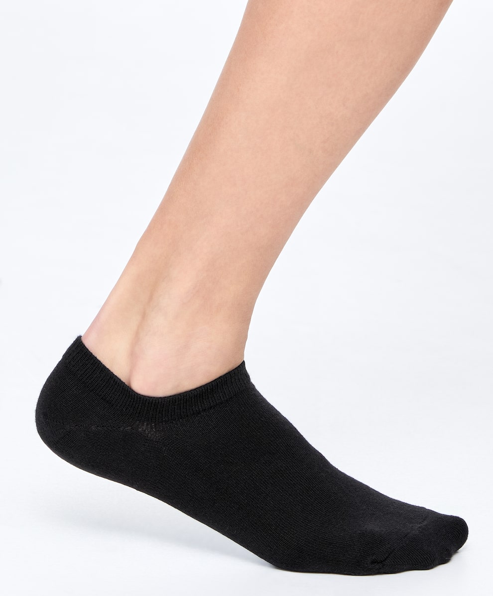 5 pairs of cotton blend invisible trainer socks | OYSHO България