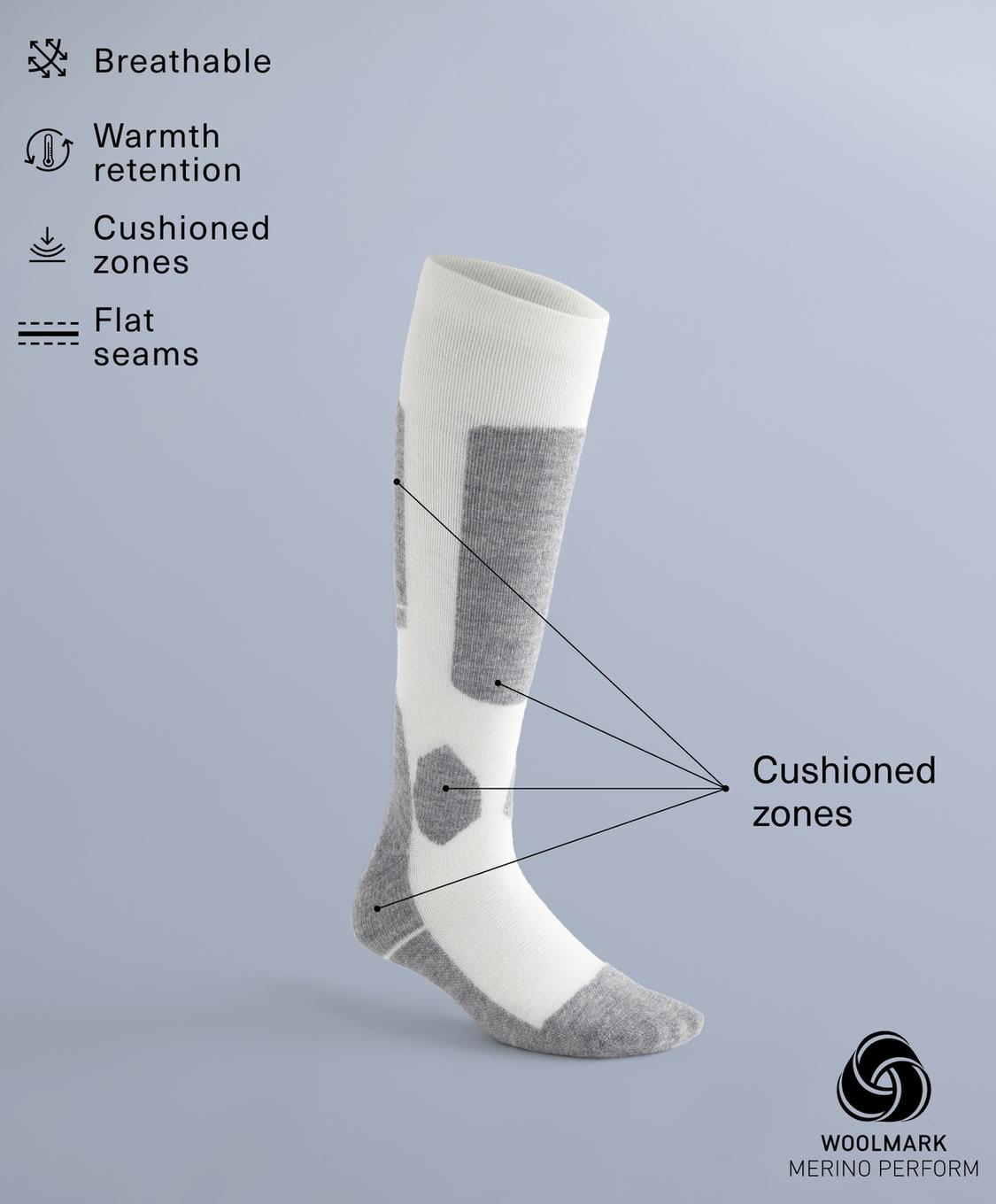 WOOLMARK® wool blend long ski socks | OYSHO United Kingdom