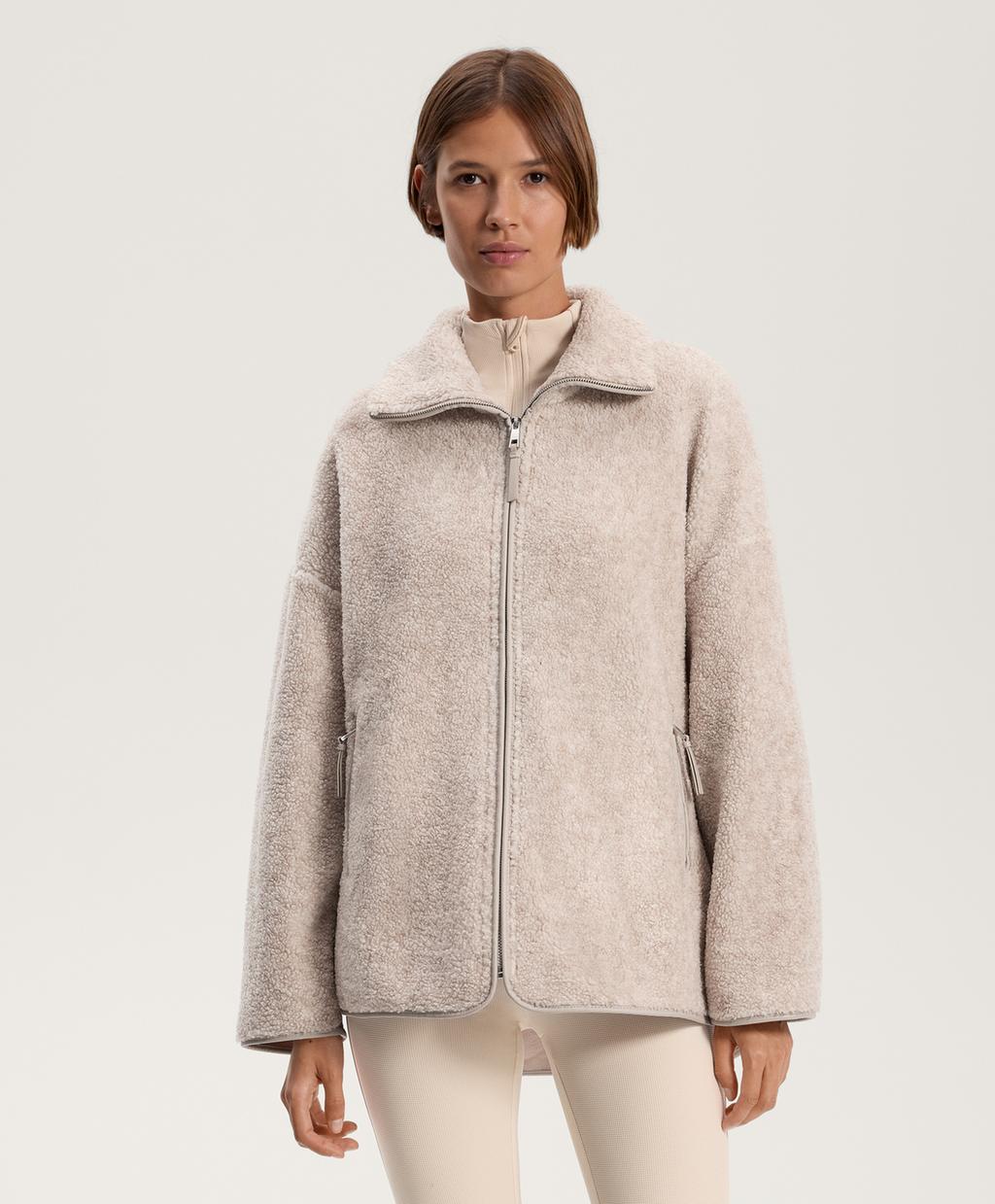 Oversize faux-shearling jacket | OYSHO United Kingdom