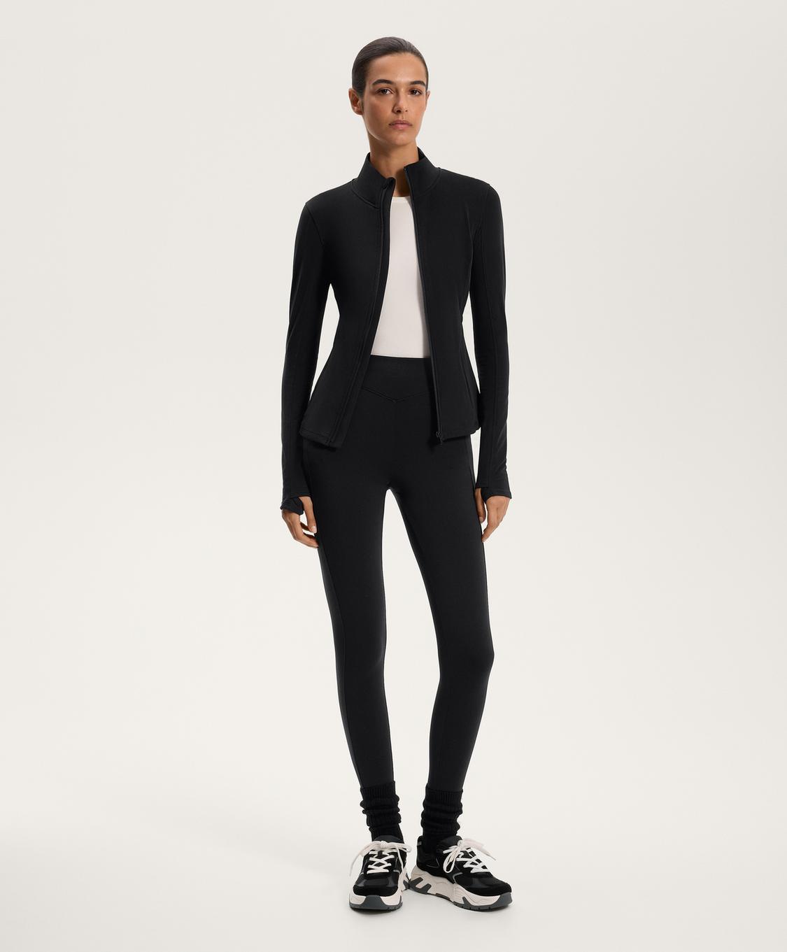 Warm high-rise ankle-length leggings with pockets 70 cm | OYSHO United ...