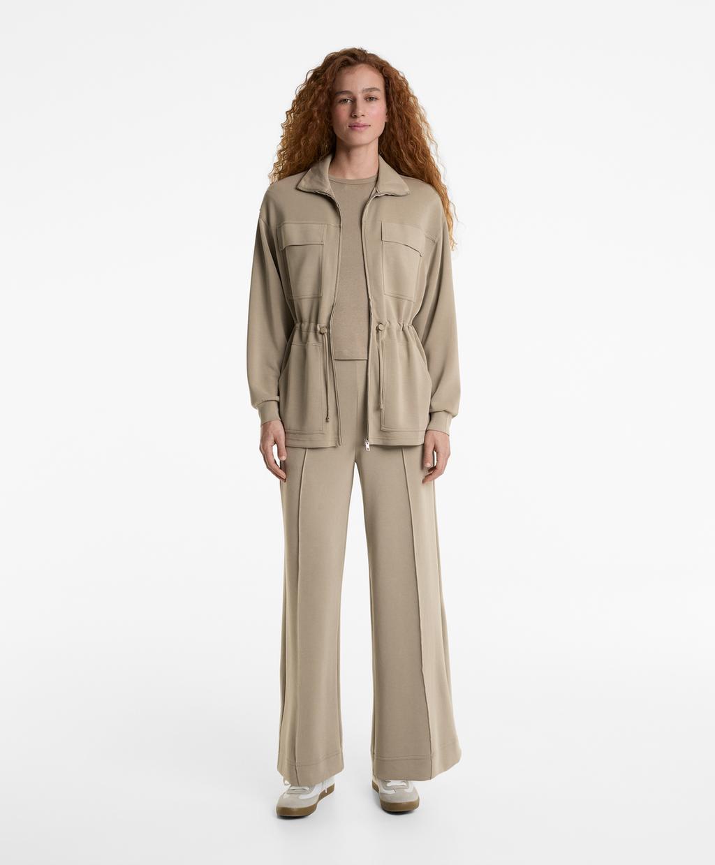 Long jacket with modal and pockets | OYSHO Ireland