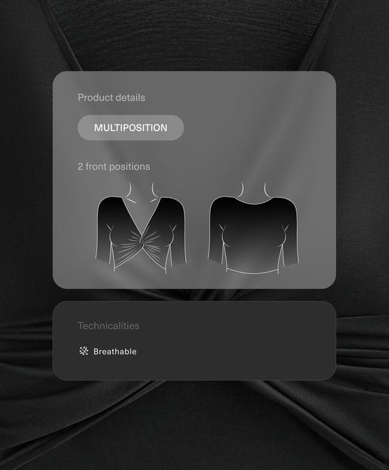 Long-sleeved knotted lyocell blend T-shirt | OYSHO España