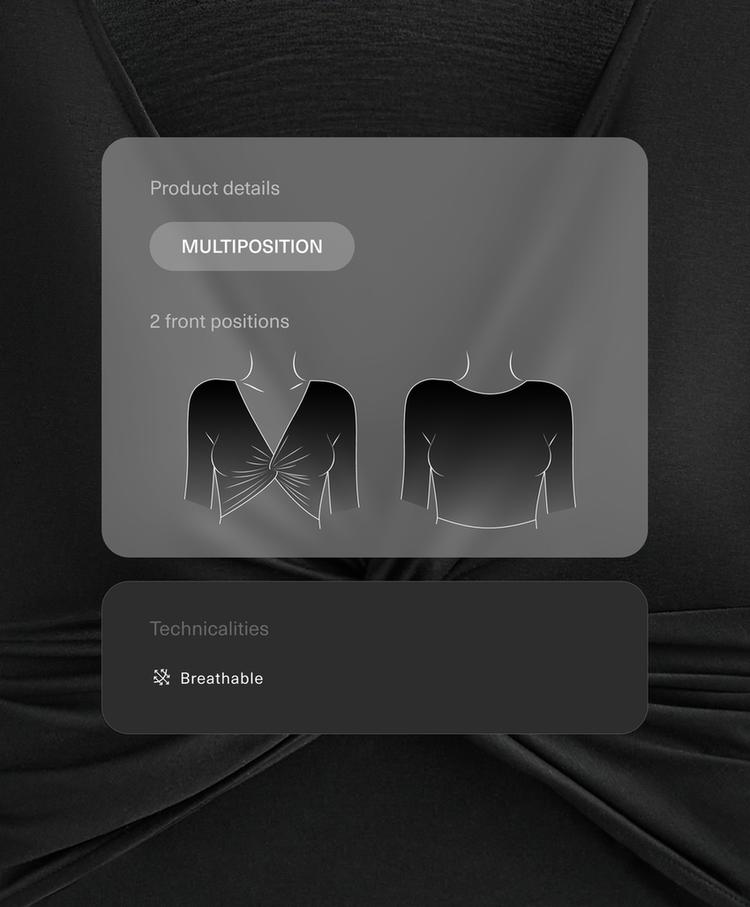 Long-sleeved knotted lyocell blend T-shirt | OYSHO España