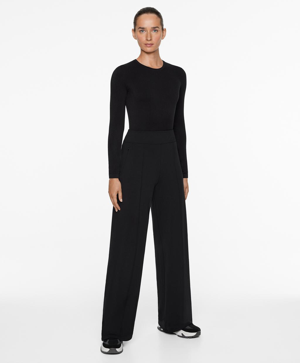 High-rise warm straight-leg trousers with crease | OYSHO United Kingdom