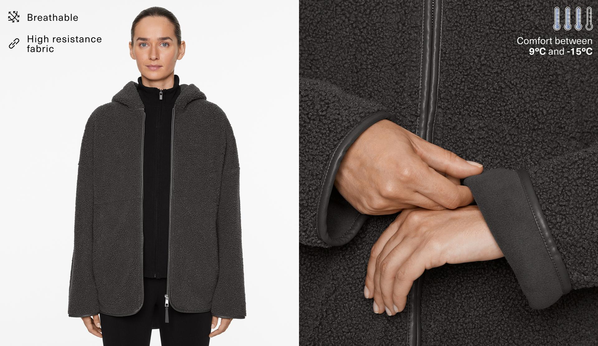 Chaqueta de borreguito de mujer | OYSHO España