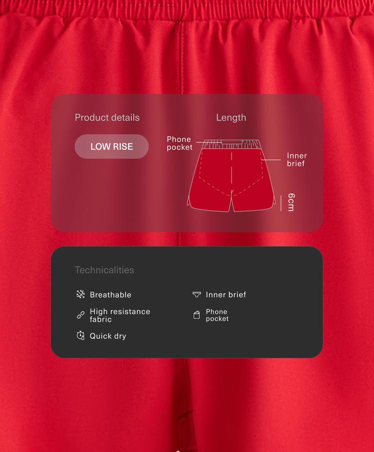 6cm low-rise technical shorts | OYSHO United Kingdom