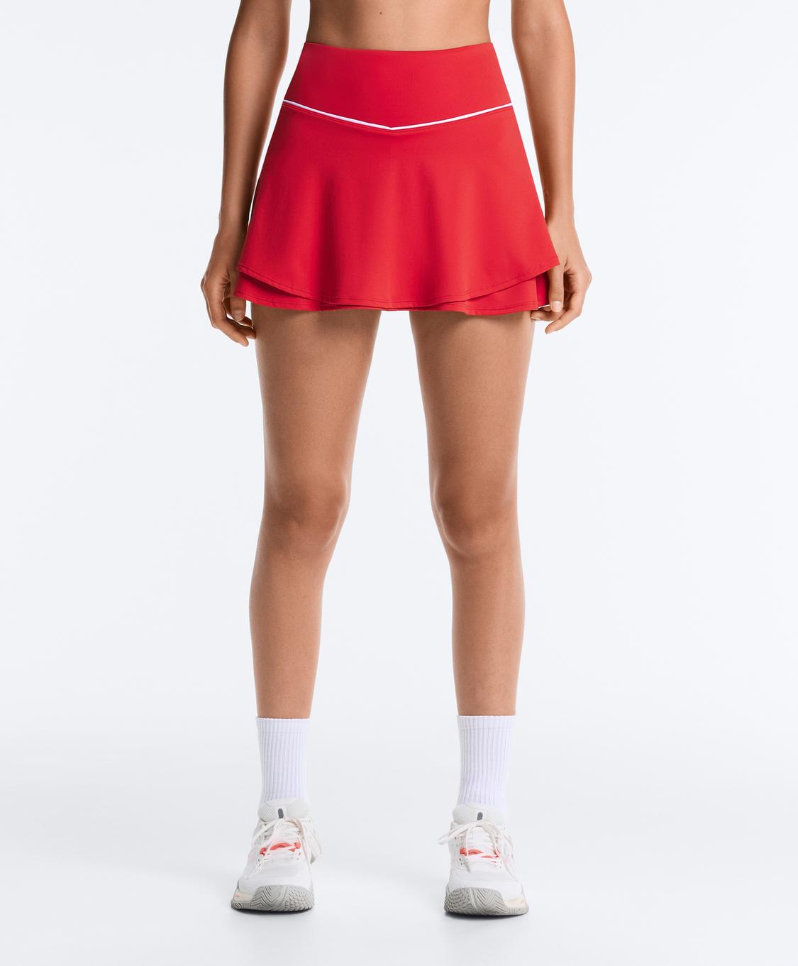 Double layer high rise short skirt | OYSHO Singapore