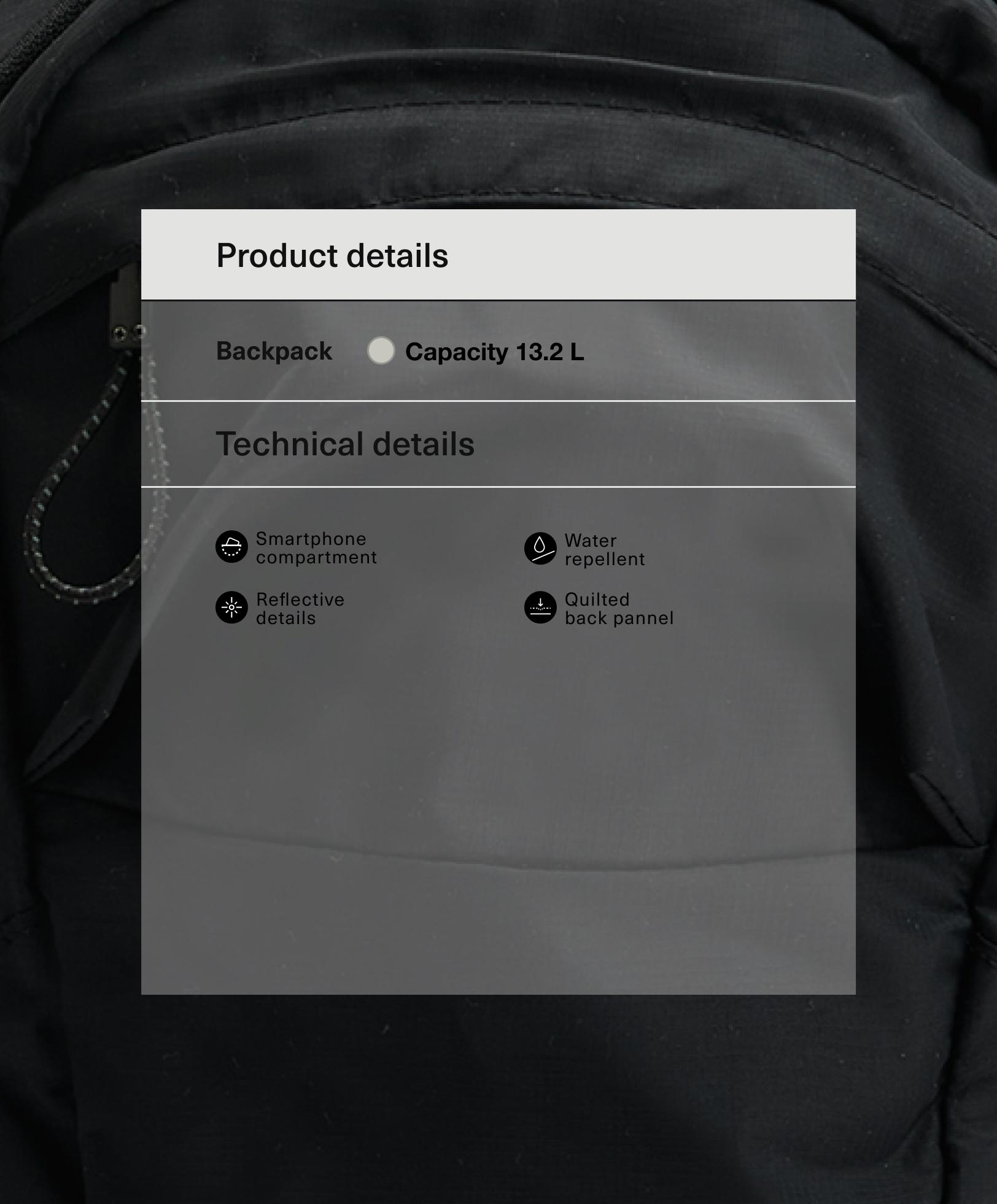 13-litre technical backpack | OYSHO United Kingdom