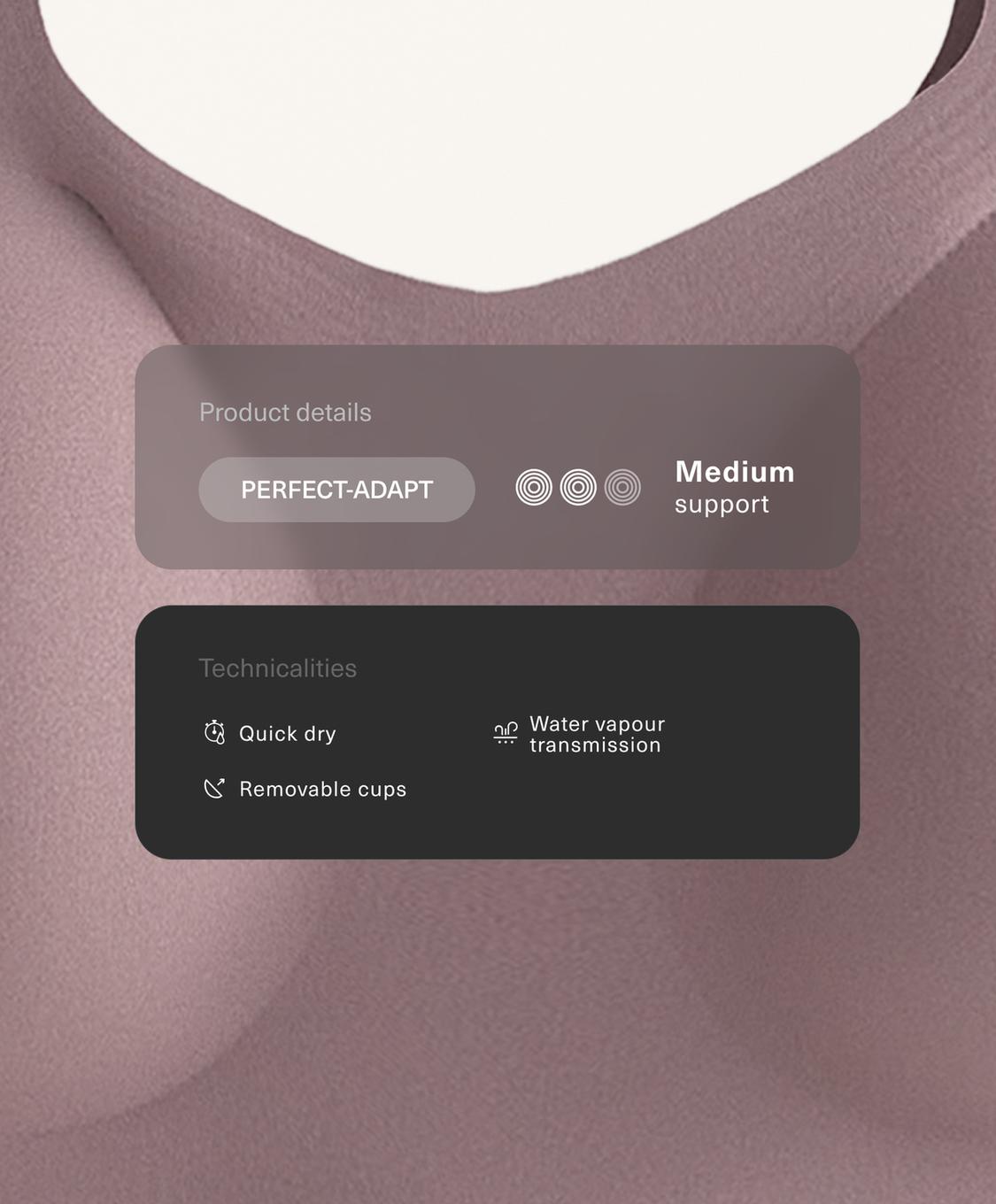 Perfect-adapt medium-support sports bra with cups | OYSHO United Kingdom