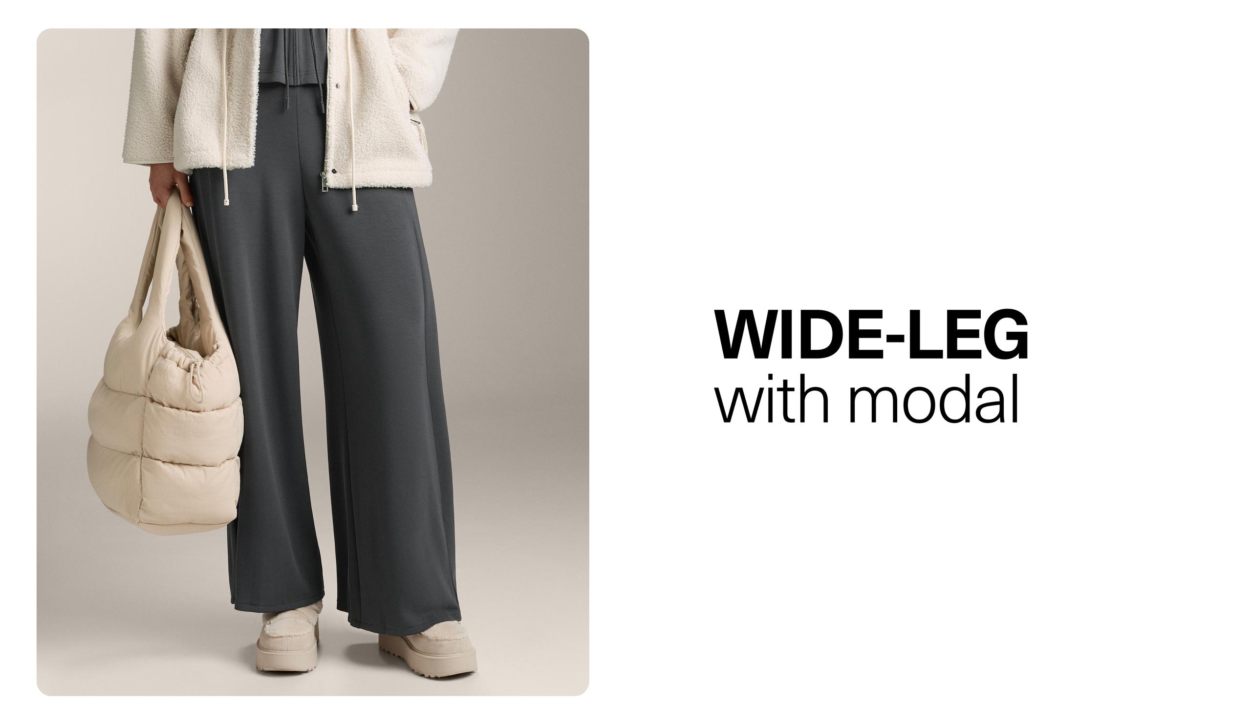 Pantalón wide leg para mujer | OYSHO España