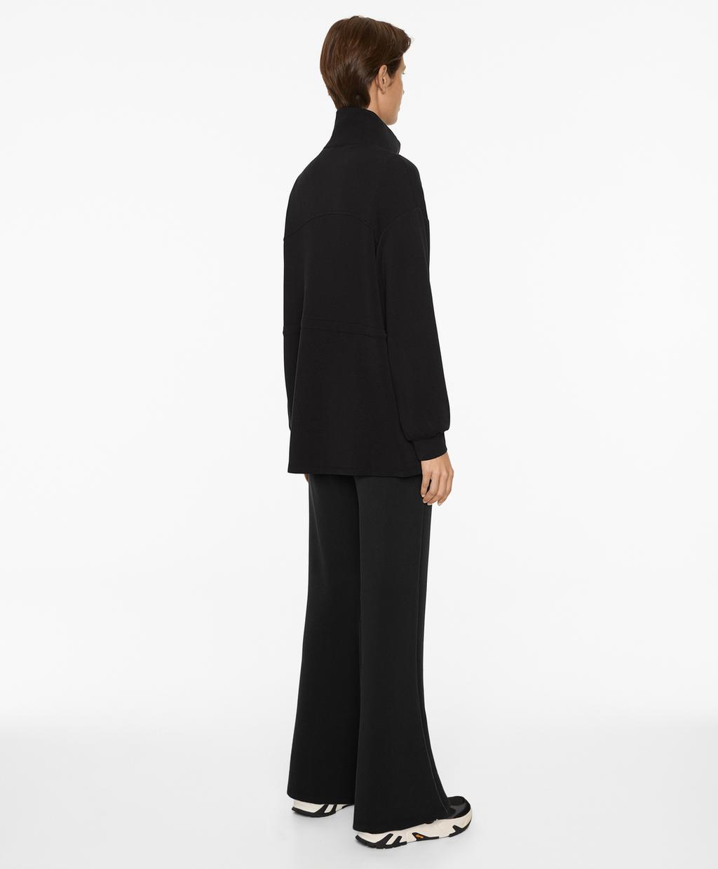 Black flare tracksuit with modal and crease | OYSHO Netherlands