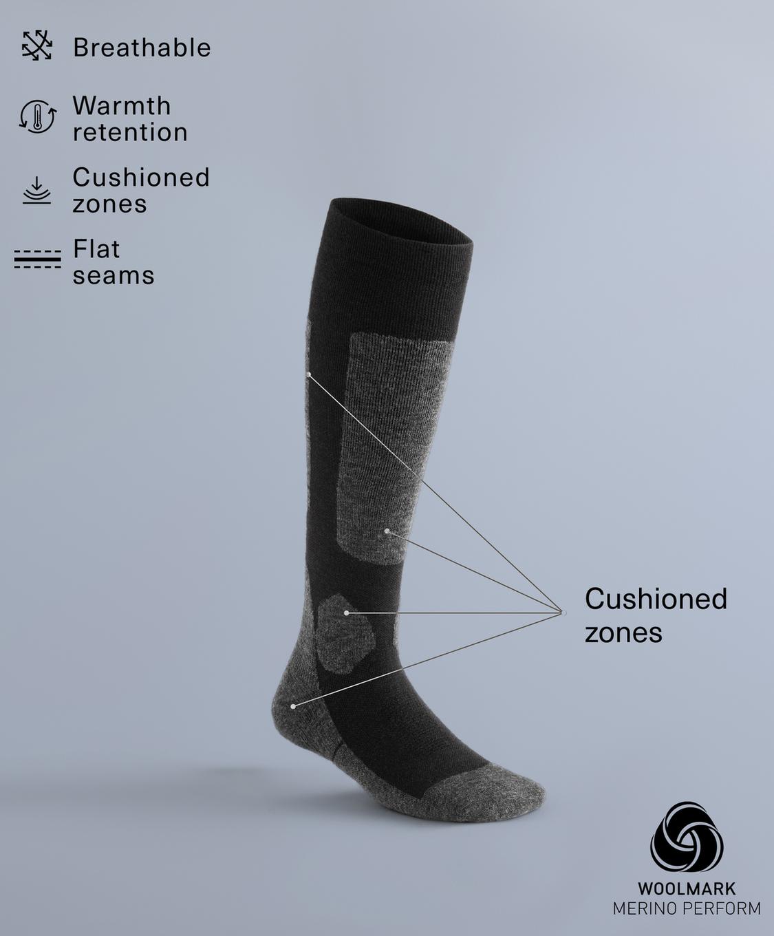WOOLMARK® wool blend long ski socks | OYSHO United Kingdom