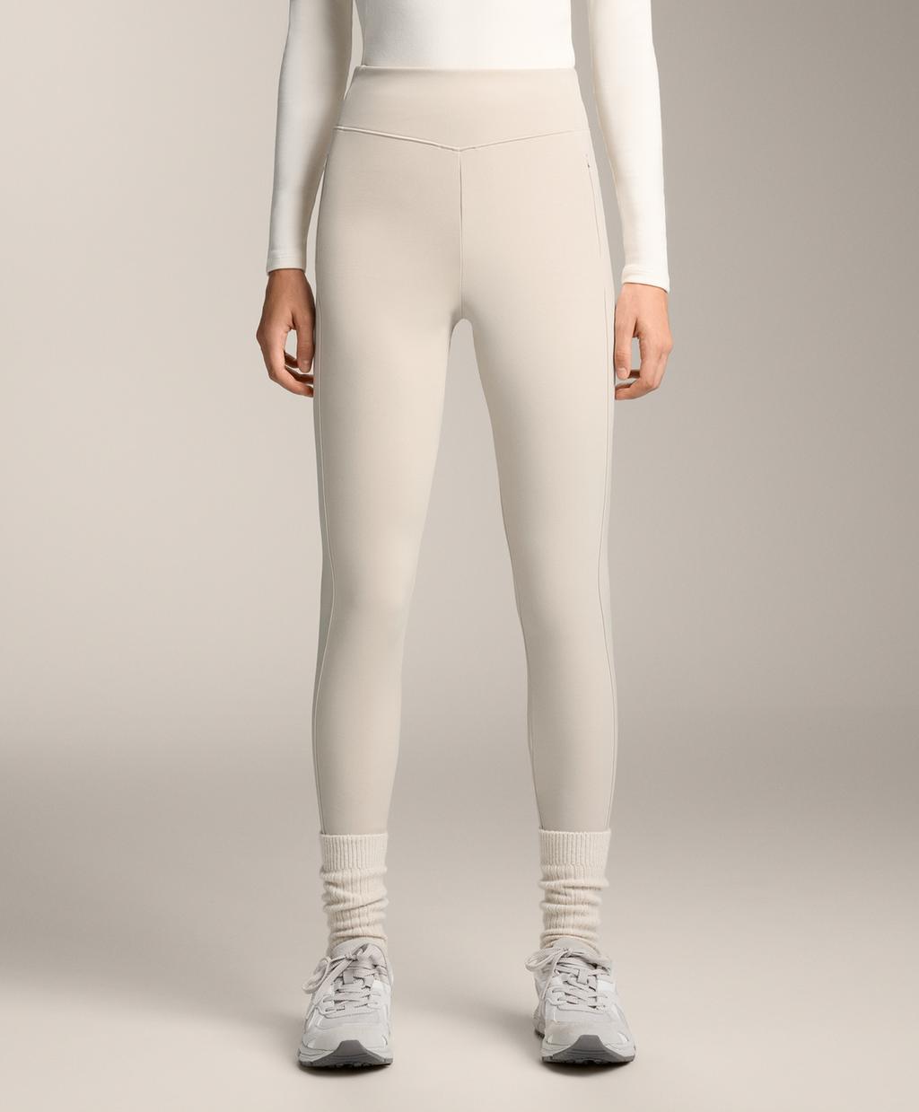 Warm high-rise ankle-length leggings with pockets 70 cm | OYSHO United ...