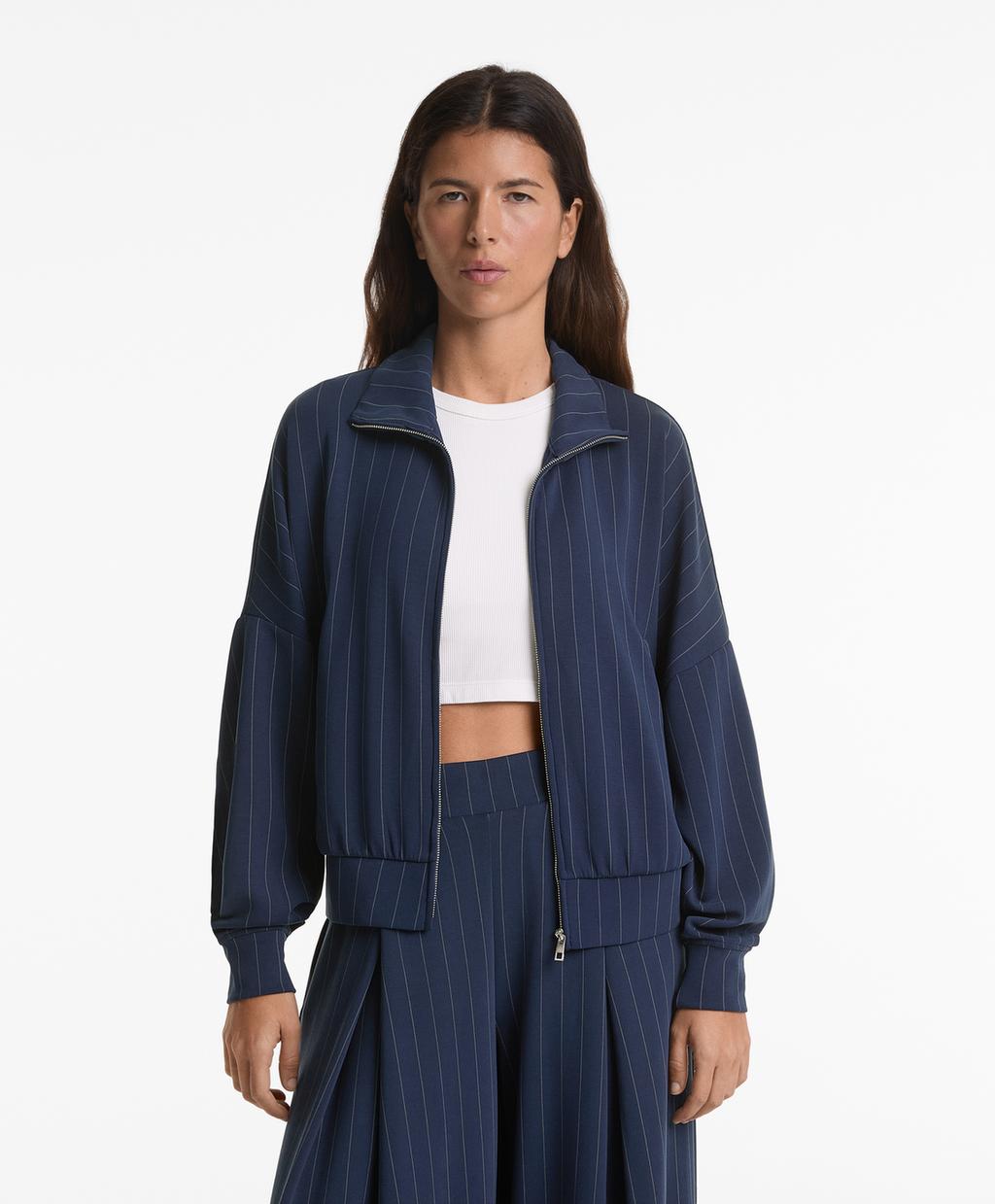 Pinstripe jacket | OYSHO Qatar