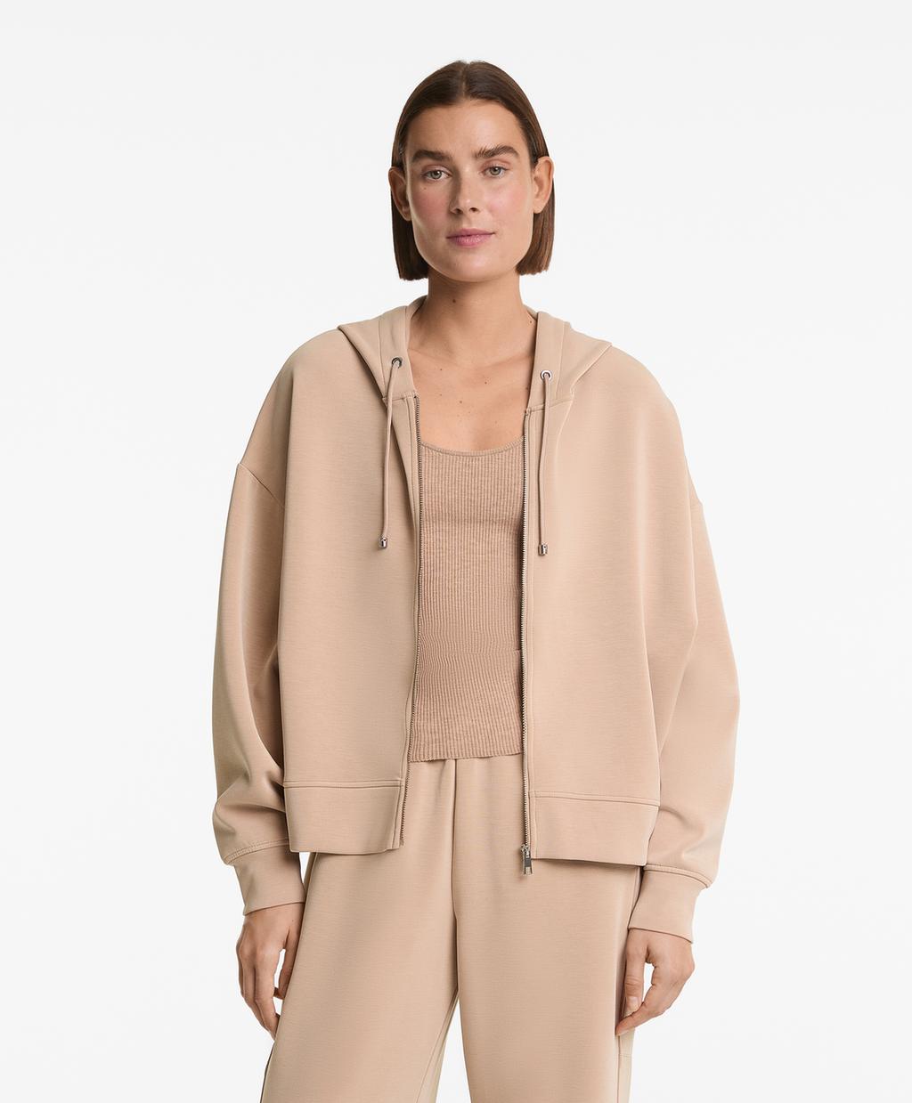 Brushed soft-touch jacket with modal | OYSHO Finland