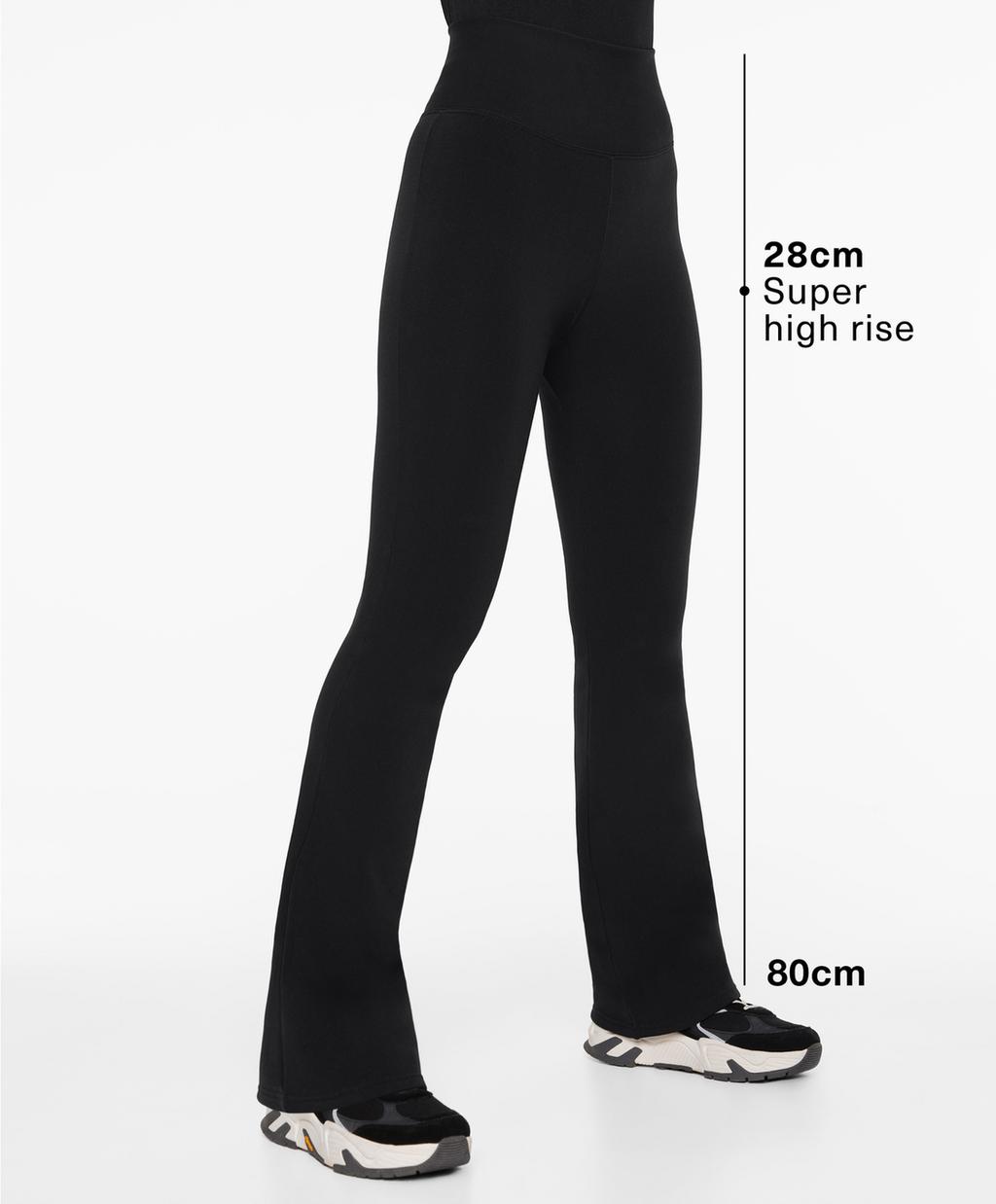 Seamless extra warm super high rise 80cm flare leggings | OYSHO Thailand