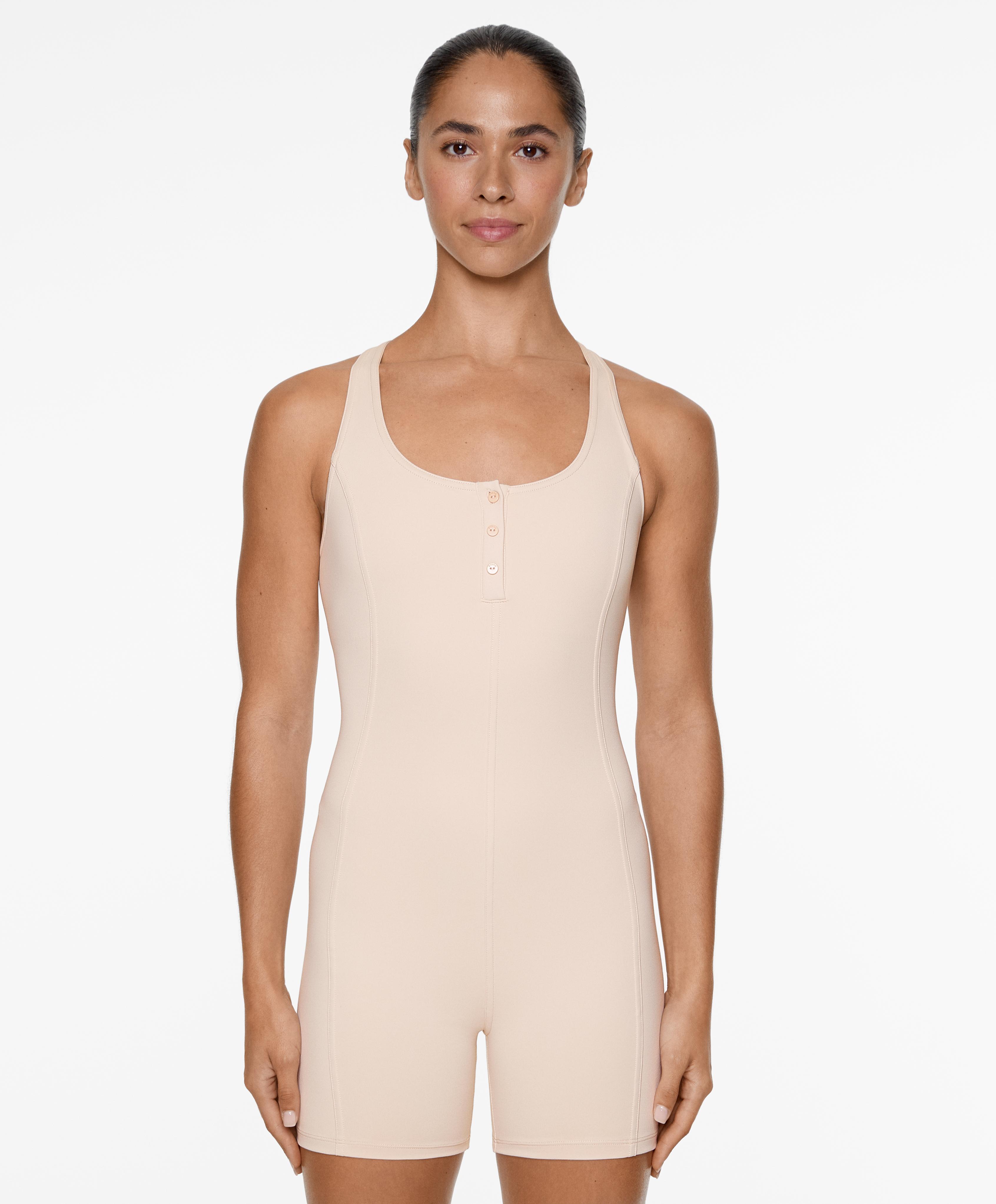 Comfortlux open back short jumpsuit | OYSHO United States