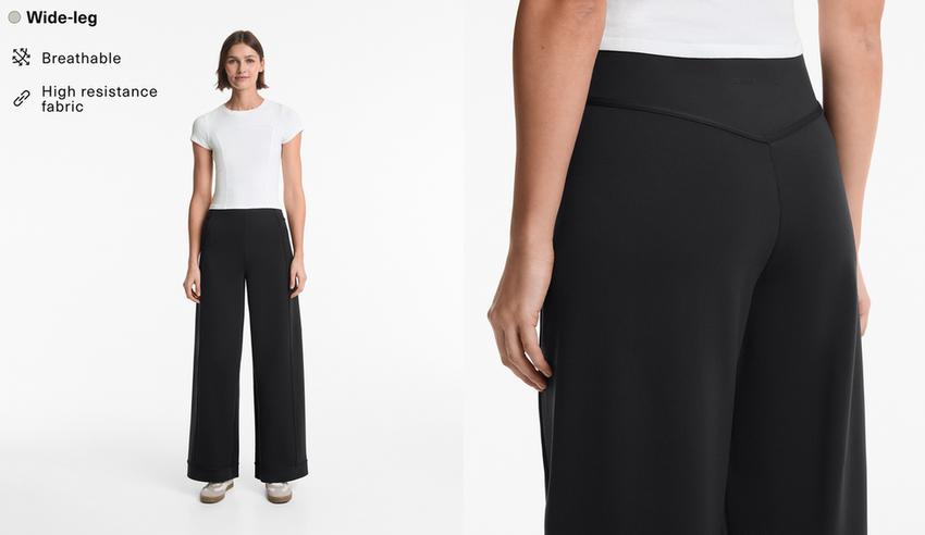 Pantalón wide leg para mujer | OYSHO España
