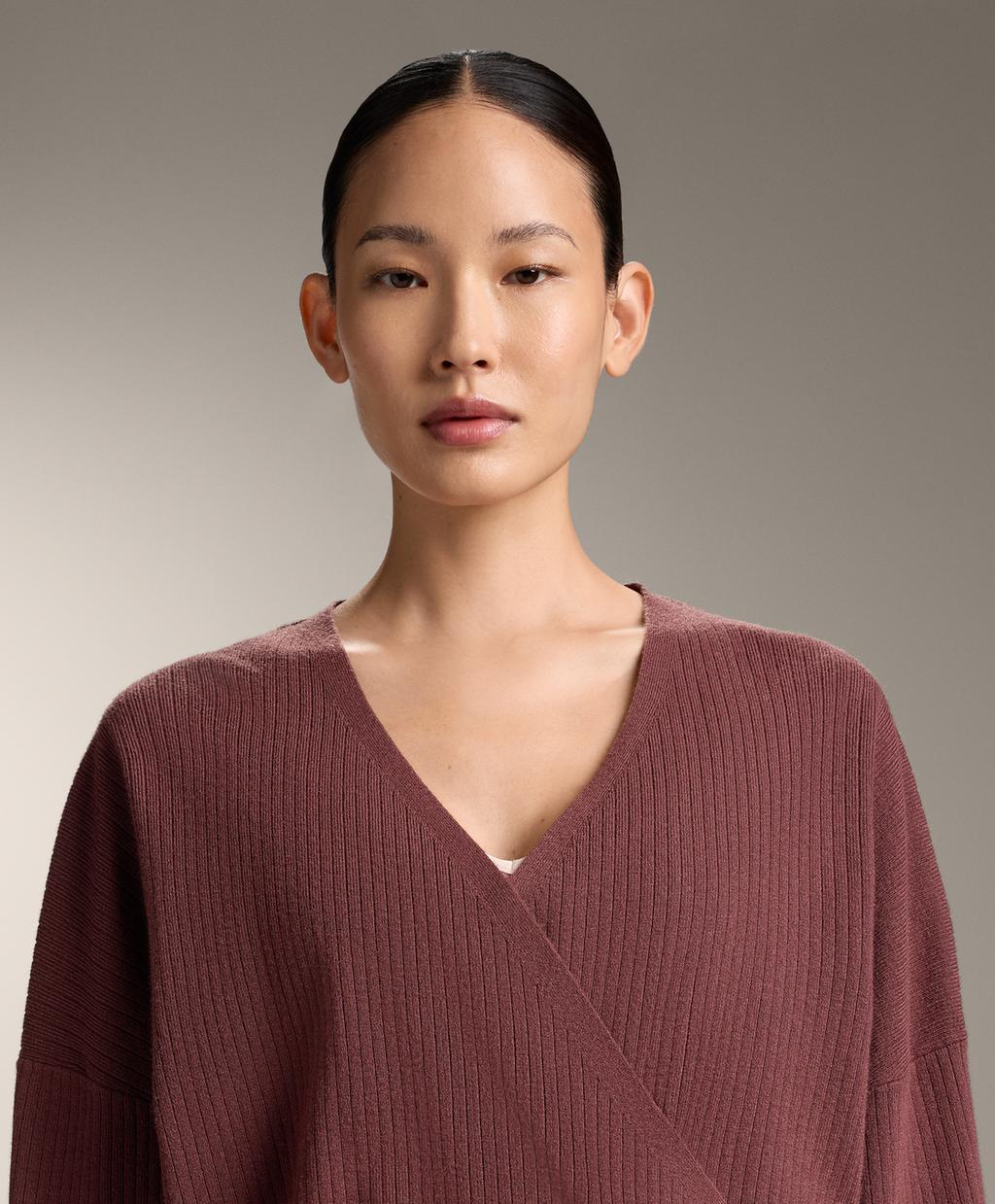 Wrap knit jumper | OYSHO United Kingdom