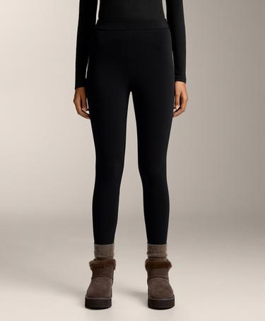 Ankle-length high-rise super-extra-warm seamless 70cm leggings | OYSHO ...