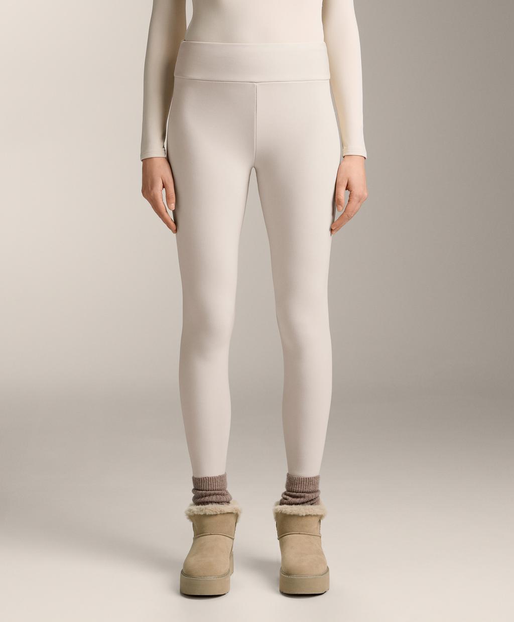 Super-extra-warm seamless 70cm high-rise ankle-length leggings | OYSHO ...