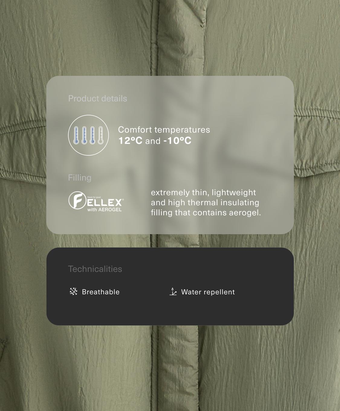 Water-repellent FELLEX® AEROGEL balloon jacket | OYSHO United Kingdom