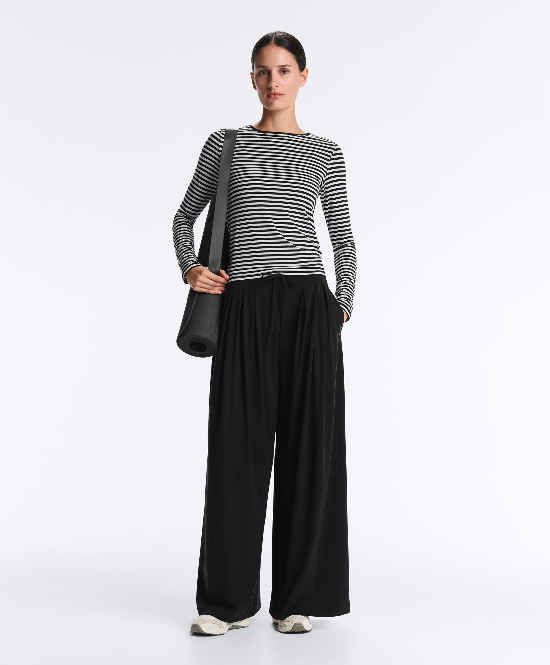 Calças Wide Leg para Mulher | OYSHO Portugal