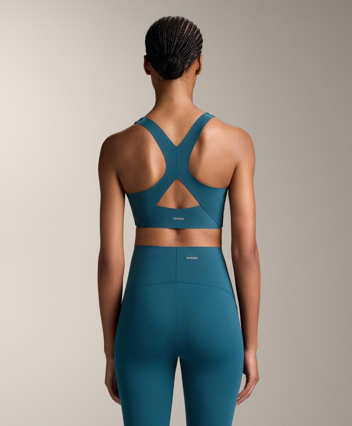 Compressive medium-support bra with cups | OYSHO Eesti